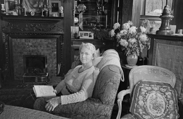 AMERICAN BORN GEOLOGIST Rachel Lady MacRobert seated a bedroom - 1942 ...