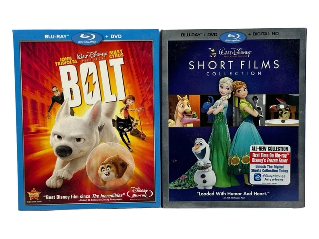BOLT (BLU-RAY+DVD+DIGITAL COPY, 2009) & Short Films Walt Disney - NEW ...