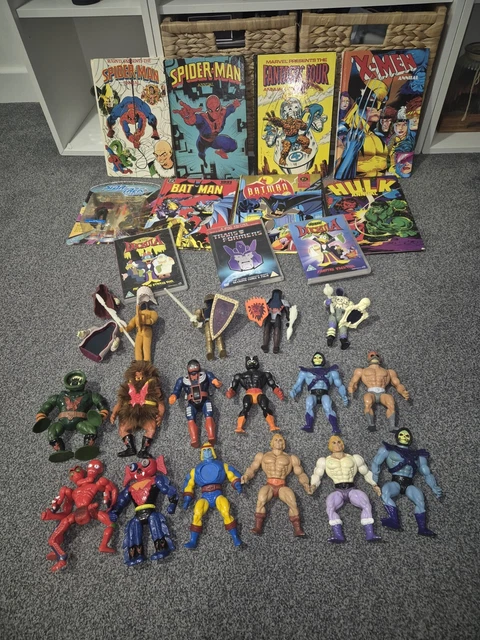 VINTAGE 80S BUNDLE Of Motu He-Man Supernaturals Action Figures Dvds ...