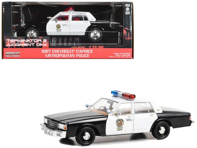 1:24 1987 CHEVROLET Caprice Police Car "Terminator 2" -- Greenlight EUR ...