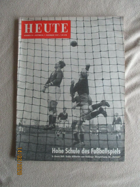 HEUTE 1949 ILLUSTRIERTE Micky Maus Pluto Comic Sepp Herbergerr Edgar ...