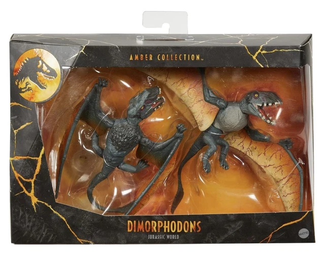JURASSIC WORLD MATTEL 2021 Amber Collection Dimorphodons 8+ New ...