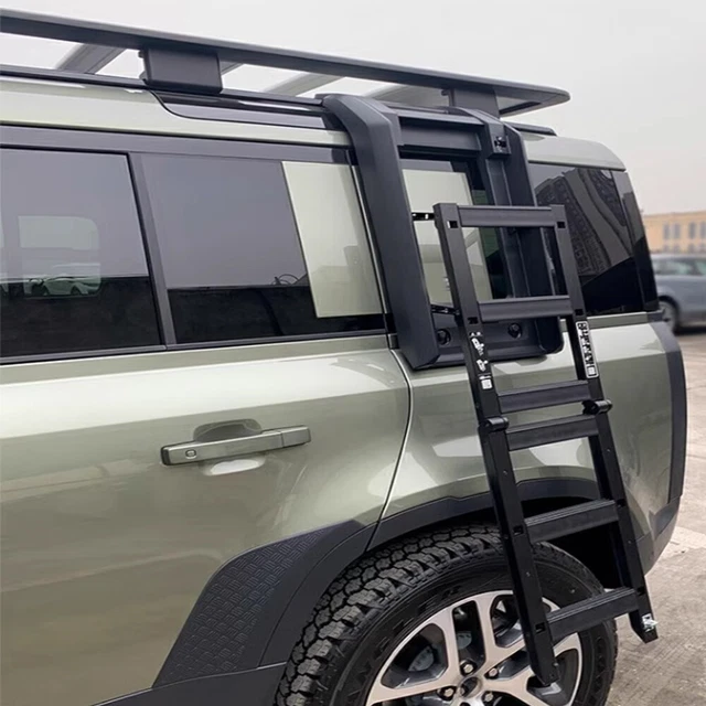 FOR LAND ROVER Defender 90 110 L663 Gloss Black Deployable Side Step ...