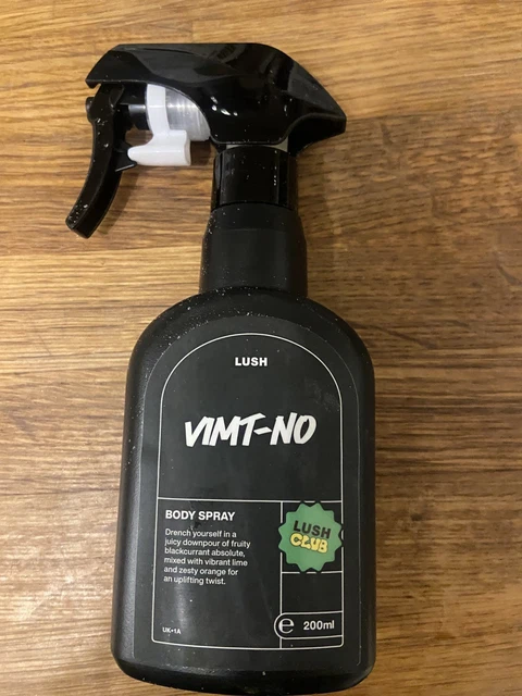 LUSH VIMT-NO BODY Spray, Limited Edition Community Fragrance 200ml £16. ...