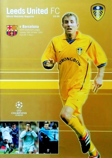 LEEDS UNITED V Barcelona 24/10/2000. Uefa Champions League. NEW ...