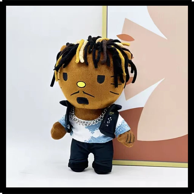 JUICE WRLD PLUSH Toy Hello Kitty Rapper Cartoon Figure Soft Plush Doll ...