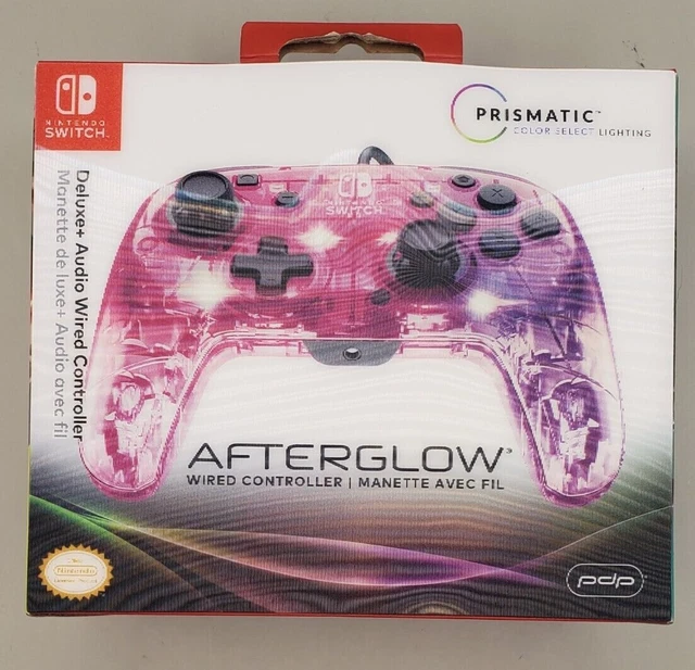 NINTENDO SWITCH AFTERGLOW Prismatic Deluxe+ Audio Wired Controller ...