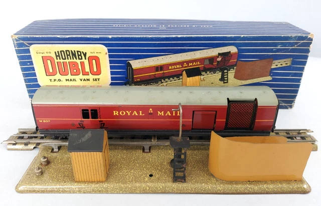 OO GAUGE HORNBY DUBLO T.P.O. Mail Van Set / 3 Rail - In Original Box ...