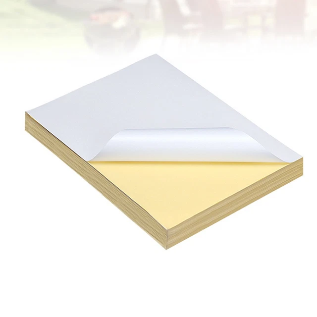 100 PCS PRINTABLE Sticker Paper -adhesive Printing A4 Typing £44.99 ...