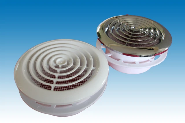 100MM 4& CIRCULAR CEILING GRILLE VENT for Extractor Fan Ducting ...