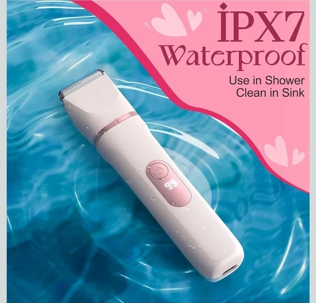 BIKINI TRIMMER WOMEN, 3-in-1 Lady Shavers for Woman with LED Display ...