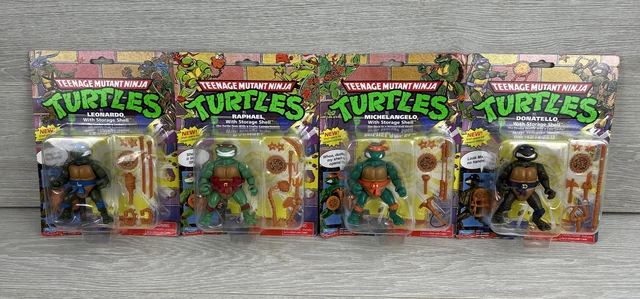 TEENAGE MUTANT NINJA TURTLES Storage Shell Action Figures SET x4 ...