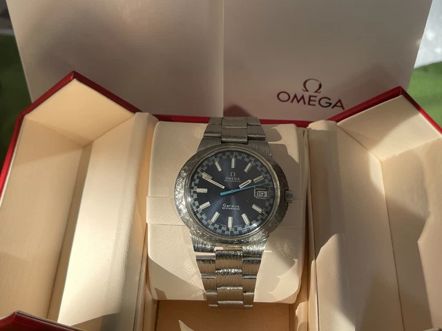 OMEGA DYNAMIC TOOL 107 in acciaio personalizzato corteccia del 1969 aut ...