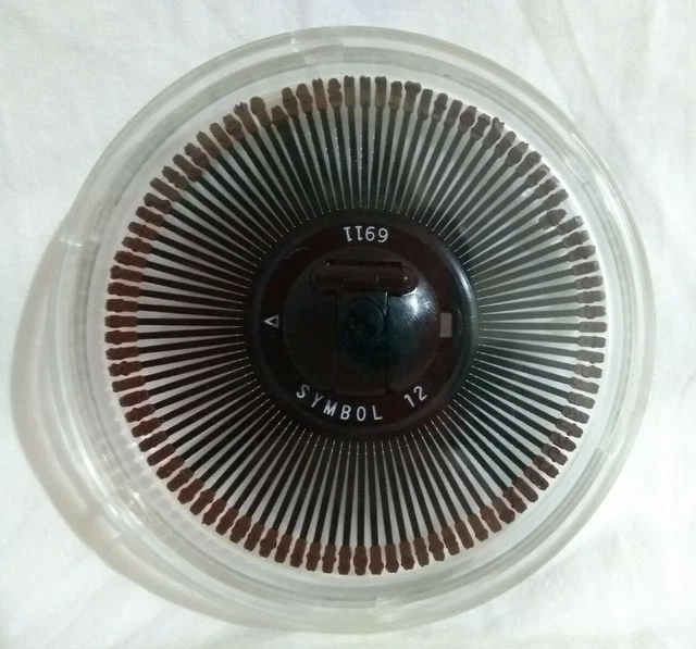SILVER REED CASSETTE Type Wheel Symbol 12 6911 Daisy Wheel Print Wheel ...