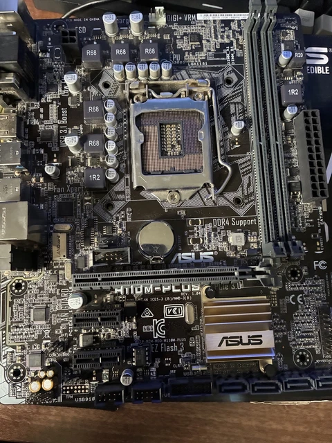ASUS H110M PLUS LGA 1151 Socket (Untested) MATX £17.20 - PicClick UK