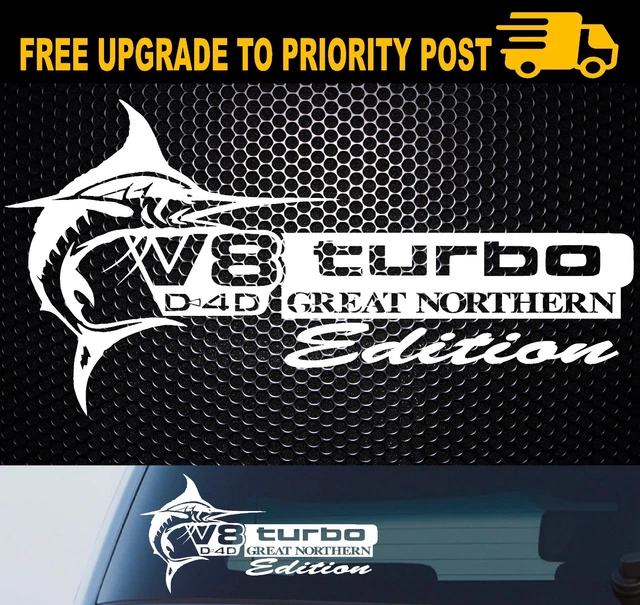 V8 TURBO D4D GREAT NORTHERN EDITION DECAL 4X4 AWD LANDCRUISER STICKER ...