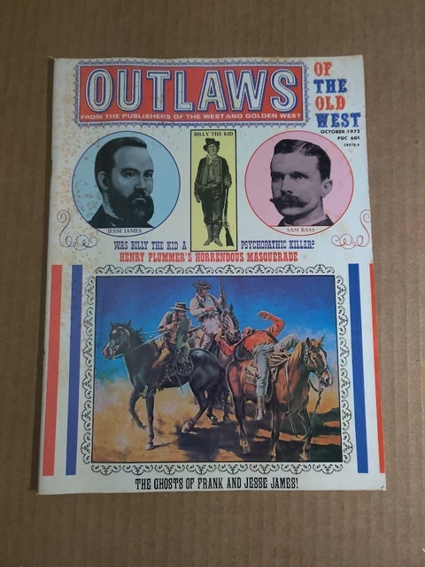 OUTLAWS OF THE Old West OCT 1972 GD Jesse Frank James Billy The Kid ...