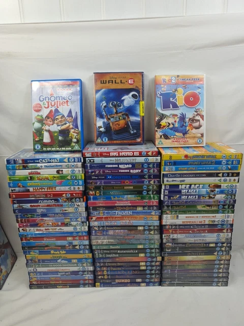 JOB LOT KIDS Movies DVDs Bundle Disney , Pixar , Dreamworks ...