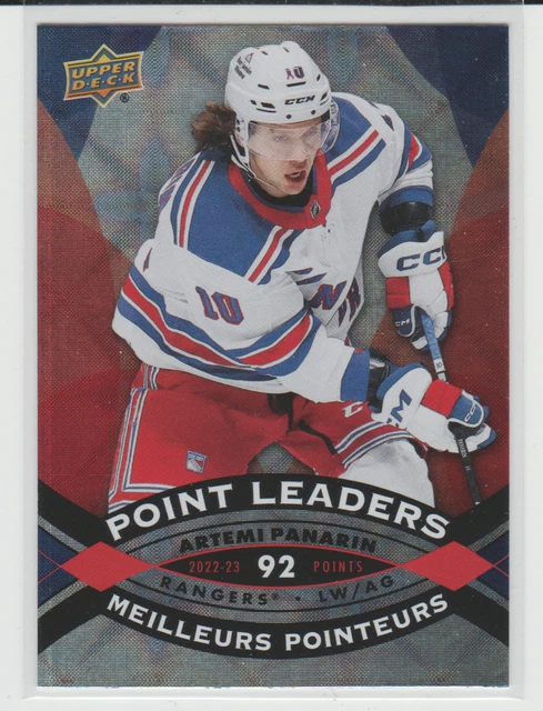 2023-24 UD TIM Hortons Point Leaders PL12 Artemi Panarin Rangers de New ...