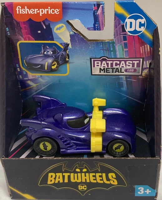 FISHER-PRICE DC BATWHEELS Bam The Batmobile with Utility Belt 1:55 ...