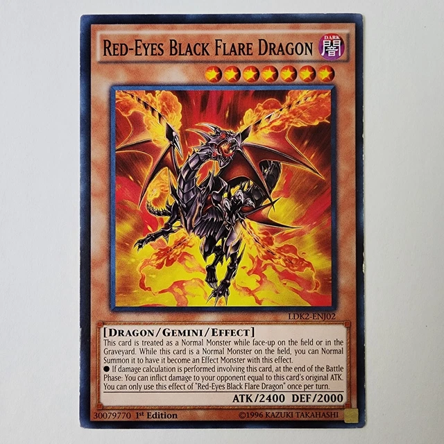 RED-EYES BLACK FLARE Dragon - LDK2-ENJ02 - Common - LP - 1st ed ...