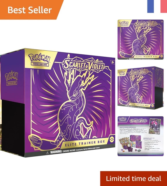 PACK DE DÉMARRAGE Pokémon Violet avec Boîte de Collection Miraidon - 9 ...