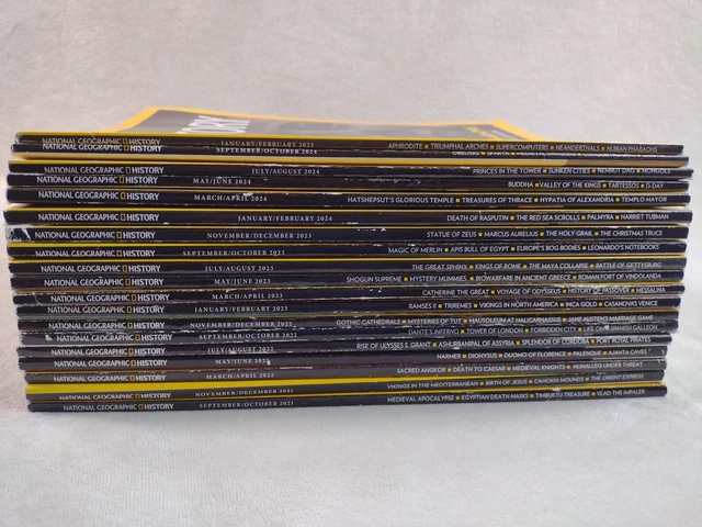 NATIONAL GEOGRAPHIC HISTORY Magazine Lot: (19x) 2022/2023/2024 ...