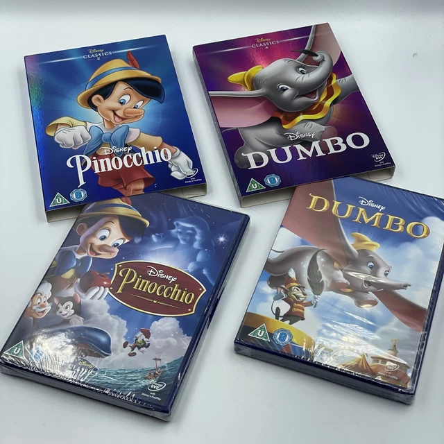PINOCCHIO / DUMBO [DVD] Disney • with Collectable Slipcover O Ring ...
