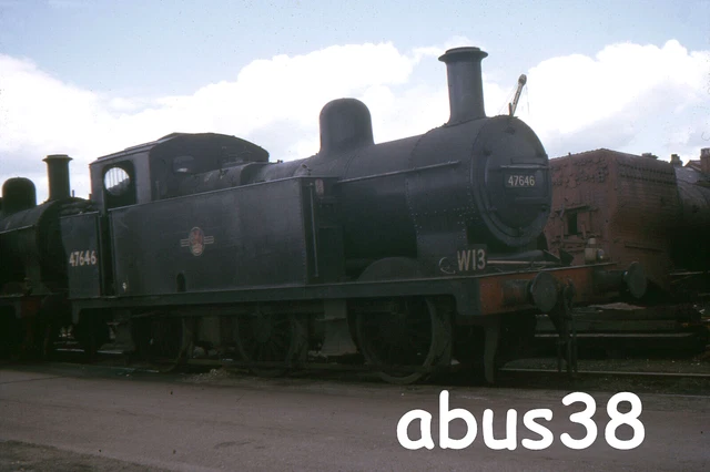 ORIGINAL STEAM RAILWAY Slide of 47646 at Crewe Works.(1823) £1.99 ...