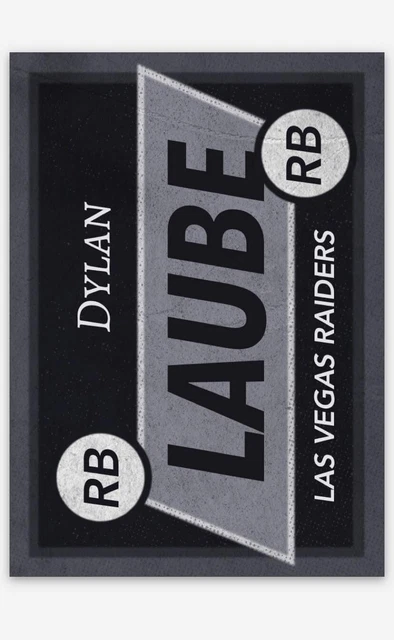 CARTE DE FOOTBALL Dylan Laube Las Vegas Raiders ACEO ! 2024 Nfl Draft ...