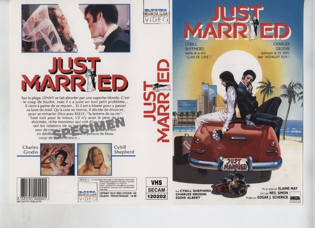 JAQUETTE VIDEO(SEUL SANS vhs)-JUST MARRIED-DELTA VIDEO- EUR 3,50 ...