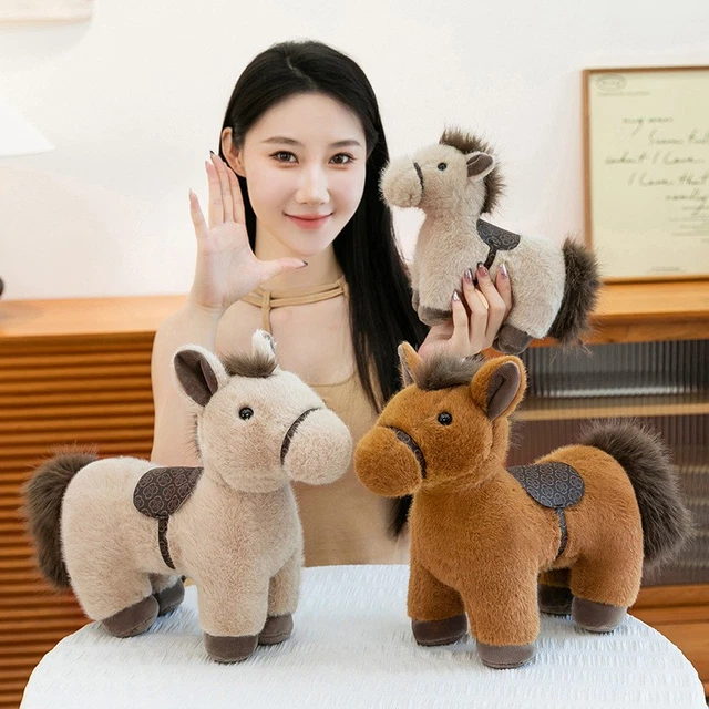 TRADITIONAL HORSE PLUSH Toy With Pp Cotton Filling For Kids And ...
