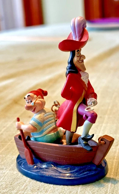 2013 DISNEY STORE Captain Hook Mr Smee in Boat Figurine 4" £13.26 ...