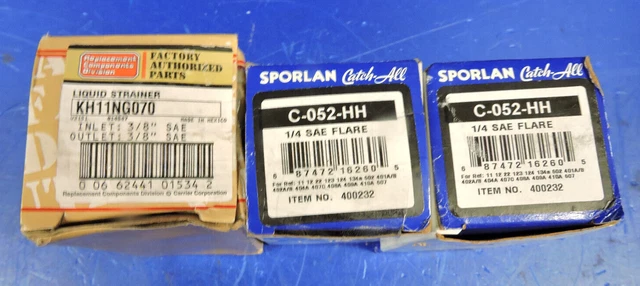 LOT 3 SPORLAN Fang Alle C-052-HH Filter Trockener/Träger KH11NG070 ...