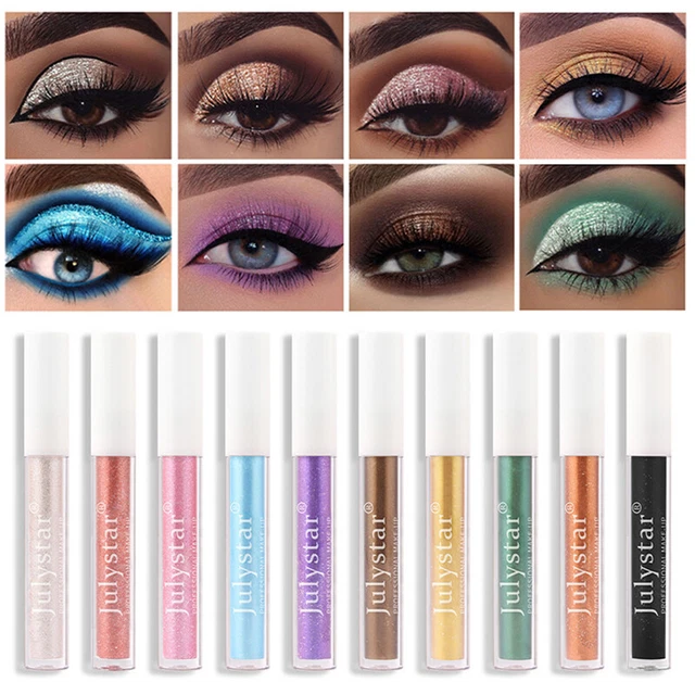NATURAL LASTING SINGLE Liquid Eyeshadow Glitter Monochrome Eye Shadow ...