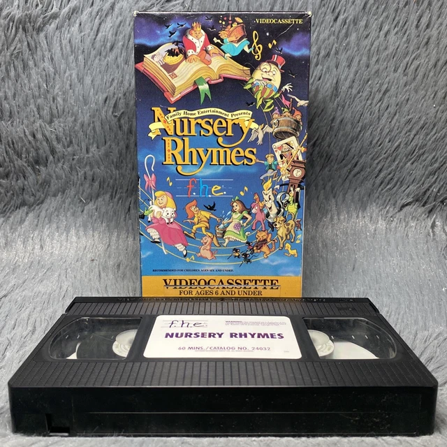 NURSERY RHYMES VHS 1991 F.H.E. Film d'animation pour enfants amusant ...