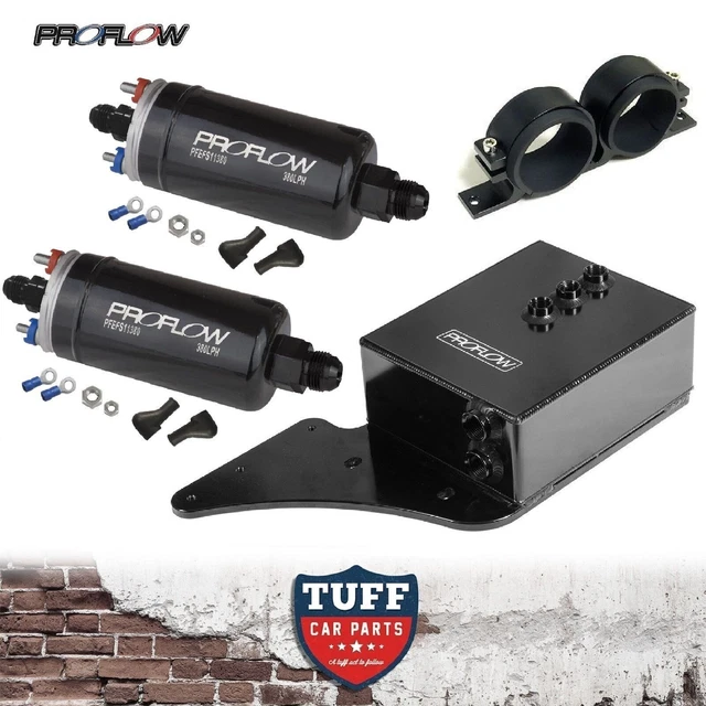 BA BF FORD Falcon XR6 Turbo 2 x Proflow 380LPH E85 Fuel Pump & Black ...