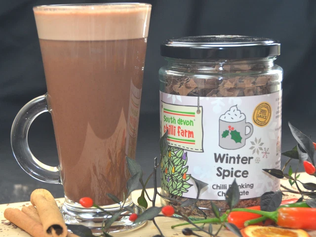 SOUTH DEVON CHILLI Farm 'Winter Spice' Chilli Drinking Chocolate in a ...