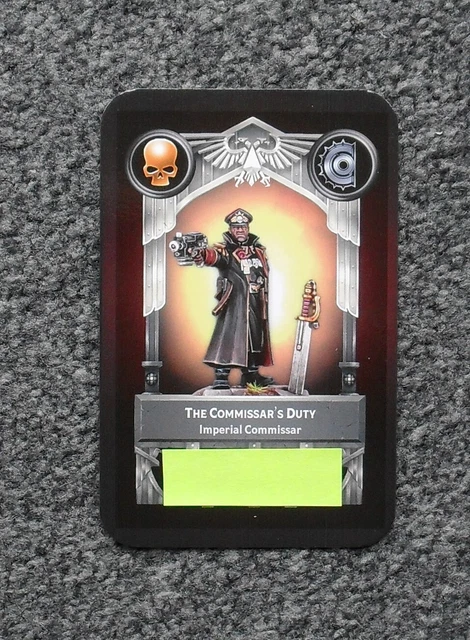 WARHAMMER 40K-THE COMMISSAR'S DUTY-COMBAT CARD-WARHAMMER FEST 2023 ...