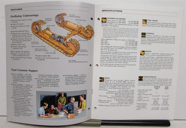 1987 CAT 963 Track Type Loader Diagrams Construction Specs Sales ...