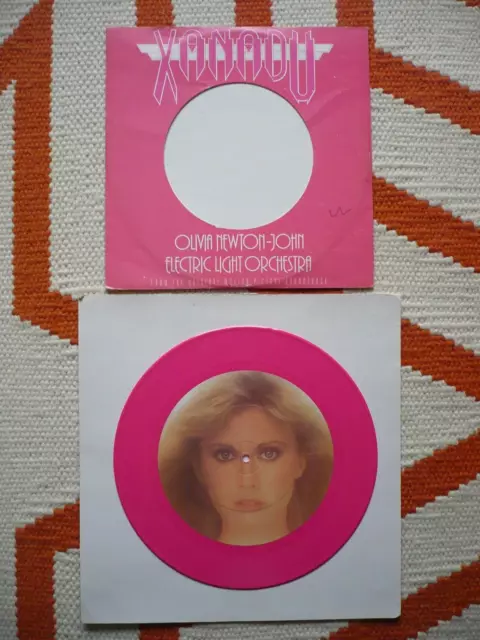 Olivia Newton John And Elo Xanadu 10 Pink Vinyl Uk 1980 Jet 1st Press