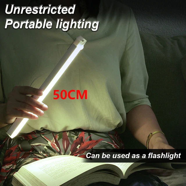 50CM AUTOMATIC LED Night Light Rechargeable Energy Saving Motion Sensor ...