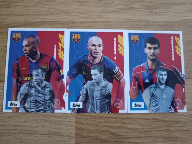 TOPPS BARCELONA TEAM set 2024/25 24/25 2025 Lot 3 pieces soccer cards ...
