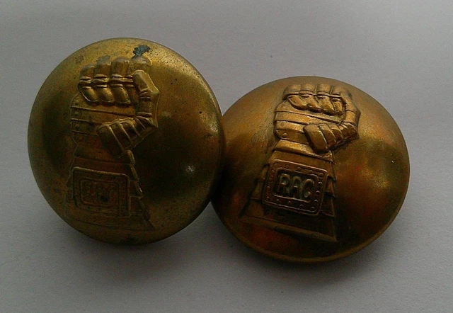 2 WW2 RAC Royal Armoured Corps buttons 24 mm £12.00 - PicClick UK