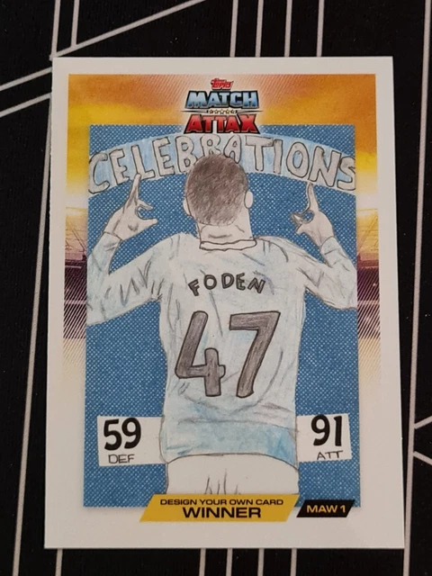 TOPPS MATCH ATTAX Champions League 2025/26 - Phil Foden - Design Winner ...