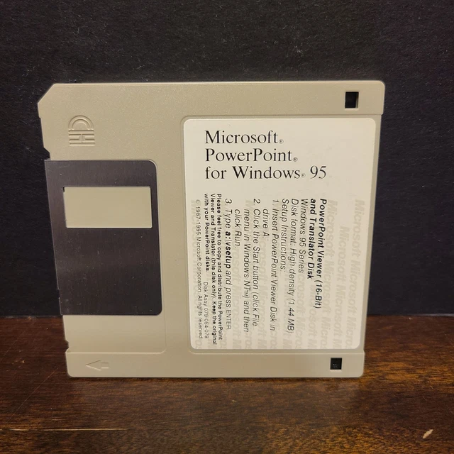 VINTAGE MICROSOFT POWERPOINT for windows 95 PowerPoint Viewer (16-Bit ...
