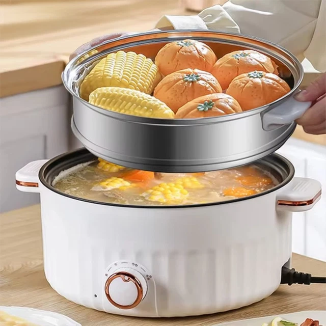 1.5L 3L RICE Cooker Electric Hot Pot Portable Mini Home Cooking Pot UK ...