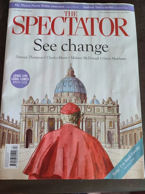 THE SPECTATOR MAGAZINE 26 April 2025 - See Change £2.79 - PicClick UK