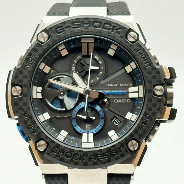 MONTRE CASIO G-SHOCK G-STEEL Smartphone Link avec lunette en carbone ...