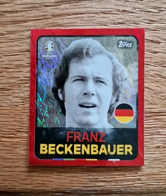 TOPPS UEFA EURO EM 2024 ( Swiss ) Sticker Nr. LEG 9 Franz Beckenbauer ... TOPPS UEFA EURO EM 2024 ( Swiss ) Sticker Nr. LEG 9 Franz Beckenbauer ...